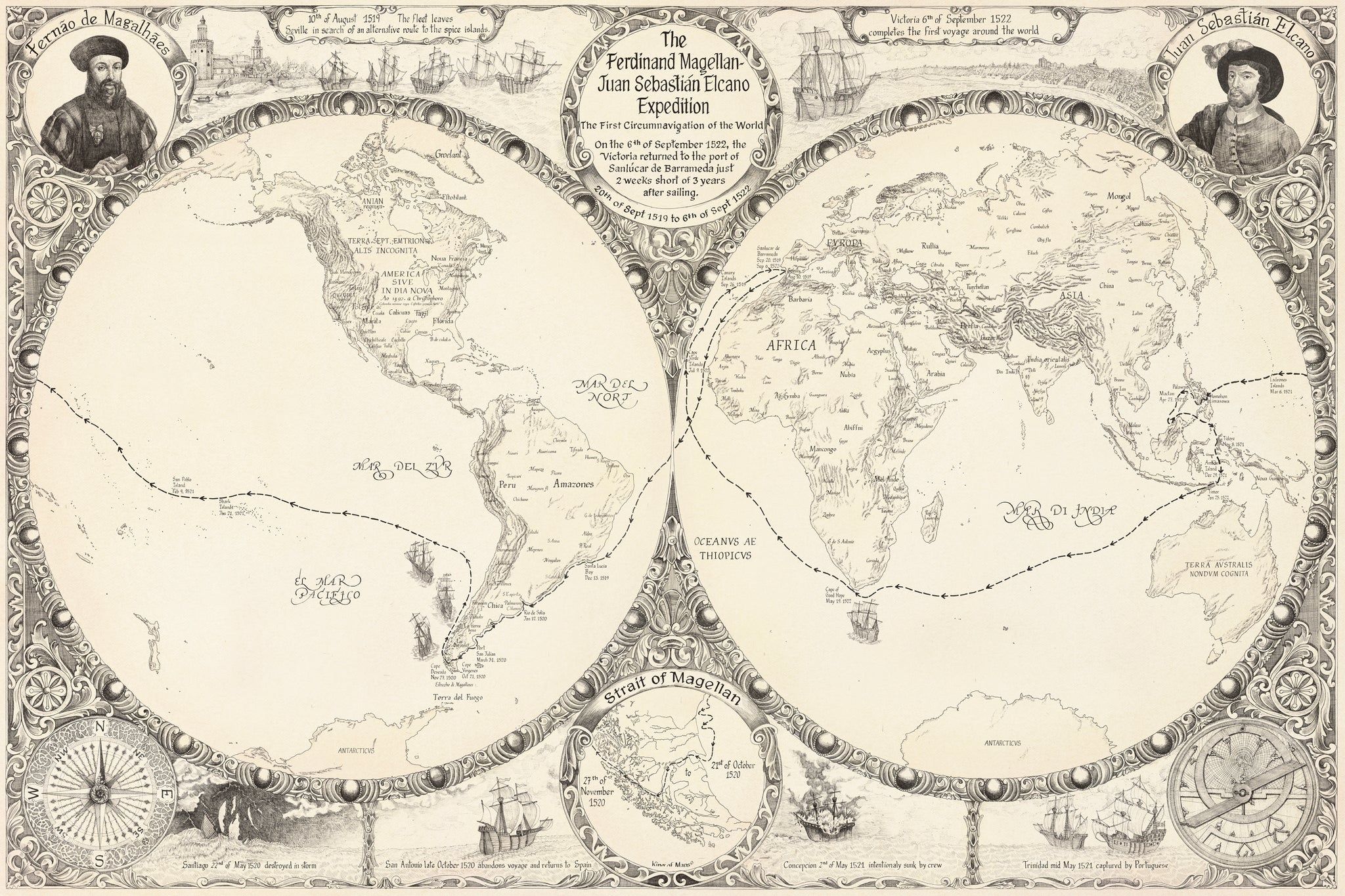 Magellan Map Our Favourite Explorers: Ferdinand Magellan – The